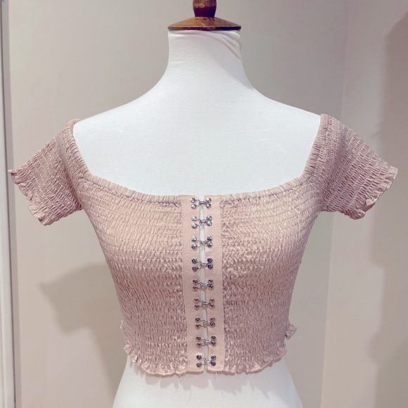 Cotton Candy | Tops | Scrunched Crop Top | Poshmark